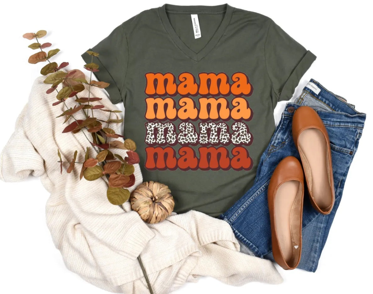 MAMA MAMA MAMA MAMA FALL MOM - HTV TRANSFER – The Sparkly Boutique